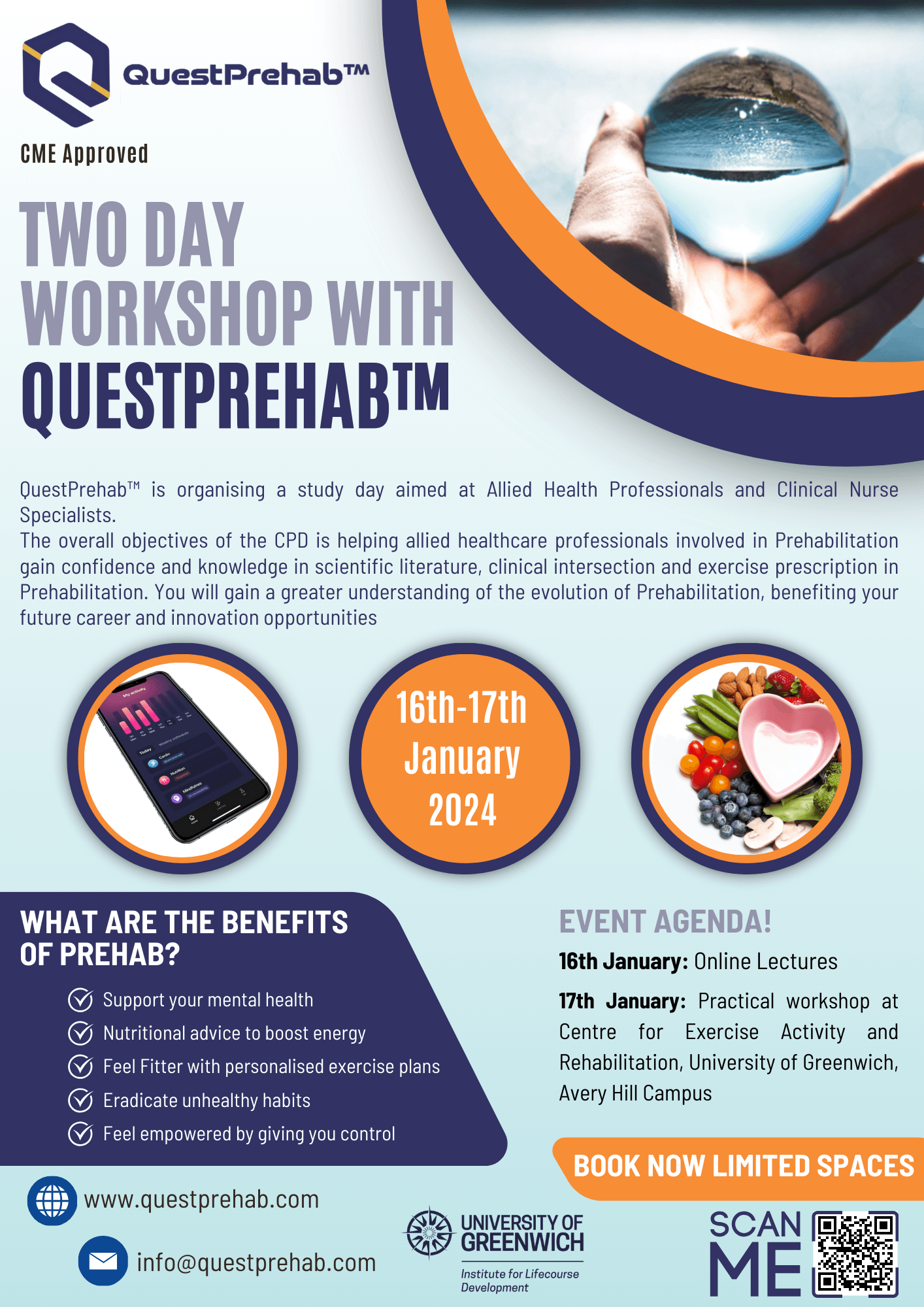 Study day – QuestPrehab – Digital Prehab and virtual prehabilitation platform/service
